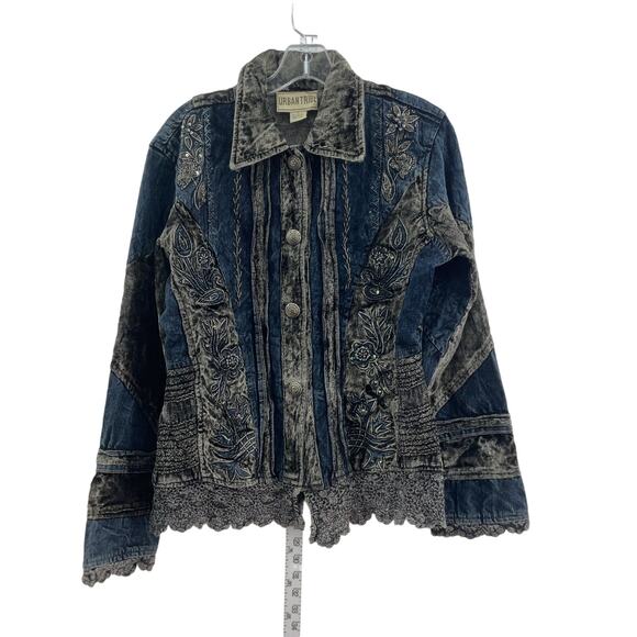 Urban Tribe | Jackets & Coats | Urban Tribe Blue Gray Velvet Denim ...